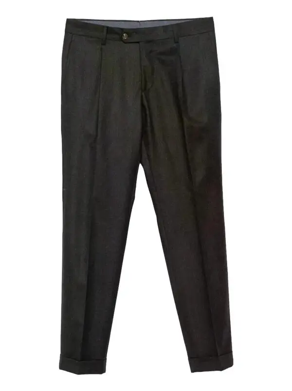 BARBA NAPOLI Wool Trousers - Grey