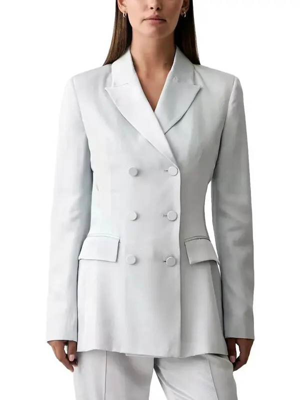 TRUSSARDI Double-breasted Peaked-lapels Blazer - Blue