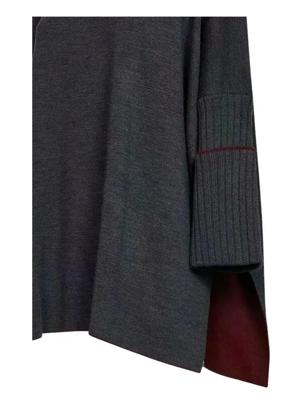 Herno Ribbed Funnel-neck Sweater - Grey