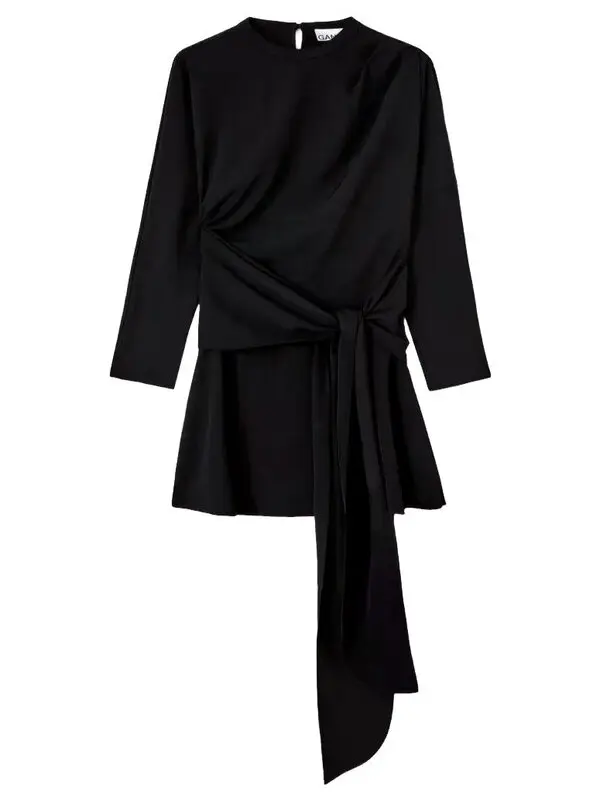 GANNI Crepe Dress - Black