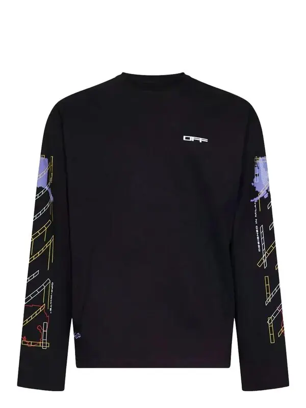 Off-White Archigeography Arrow Long-sleeve T-shirt - Black