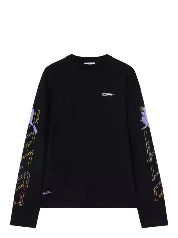 Off-White Archigeography Arrow Skate Long-sleeve T-shirt - Black