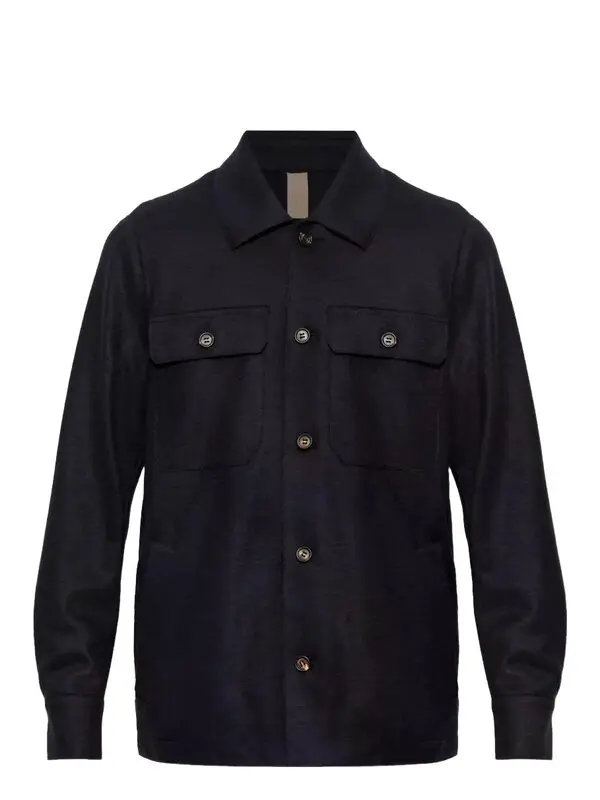 Eleventy Button-up Pocket-detail Shirt - Blue