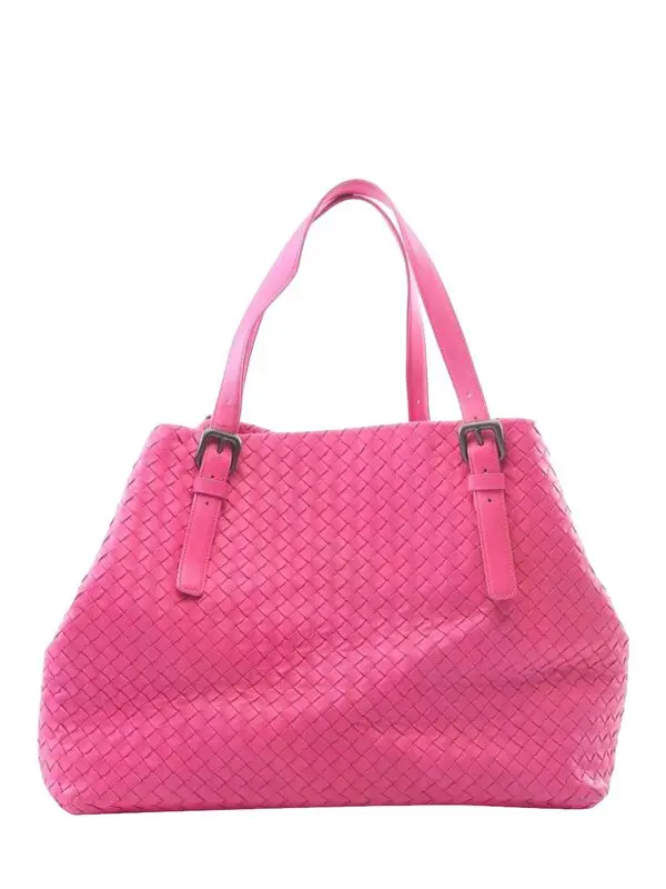 Bottega Veneta Nappa Intrecciato Tote Bag - Pink