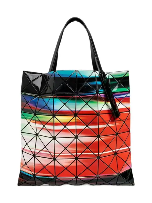 Issey Miyake Warp Geometric-panel Tote Bag - Red