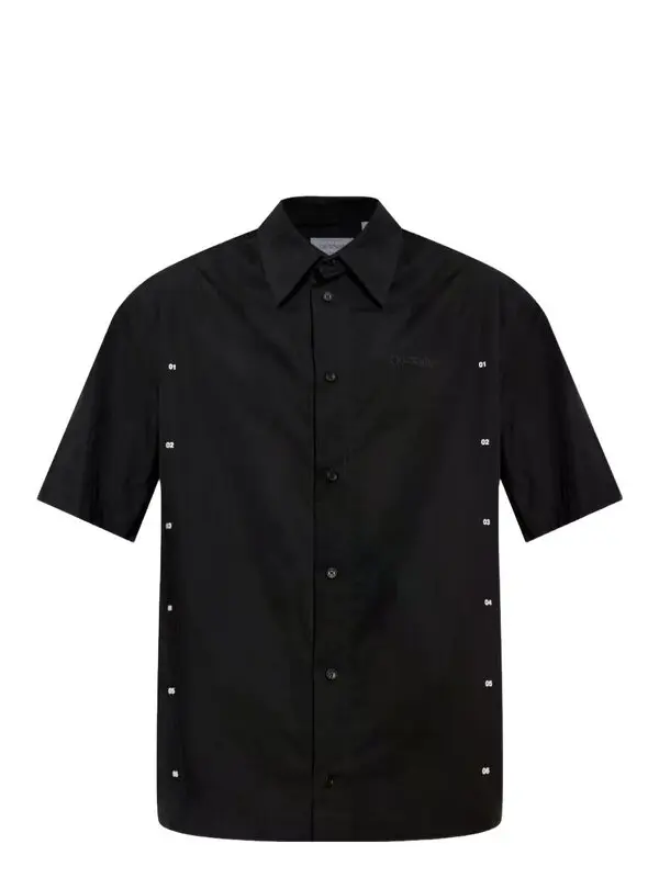 Off-White Logo-print Short-sleeve Shirt - Black