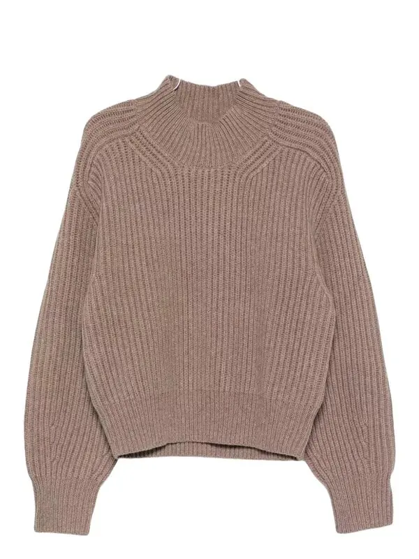 Soeur Flamand Ribbed-knit Sweater - Neutrals