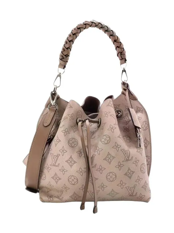 LOUIS VUITTON Muria Mahina Leather Bucket Bag - Neutrals