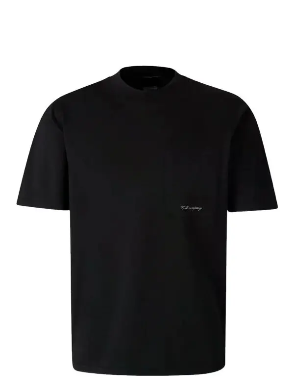 C.P. COMPANY Logo-print Pocket T-shirt - Black