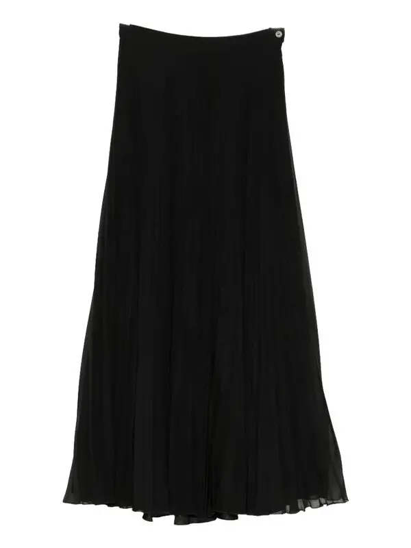 ISABEL SANCHIS Pleated Maxi Skirt - Black