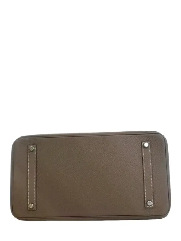 Hermès Clemence Birkin Retourne 35 Handbag - Brown
