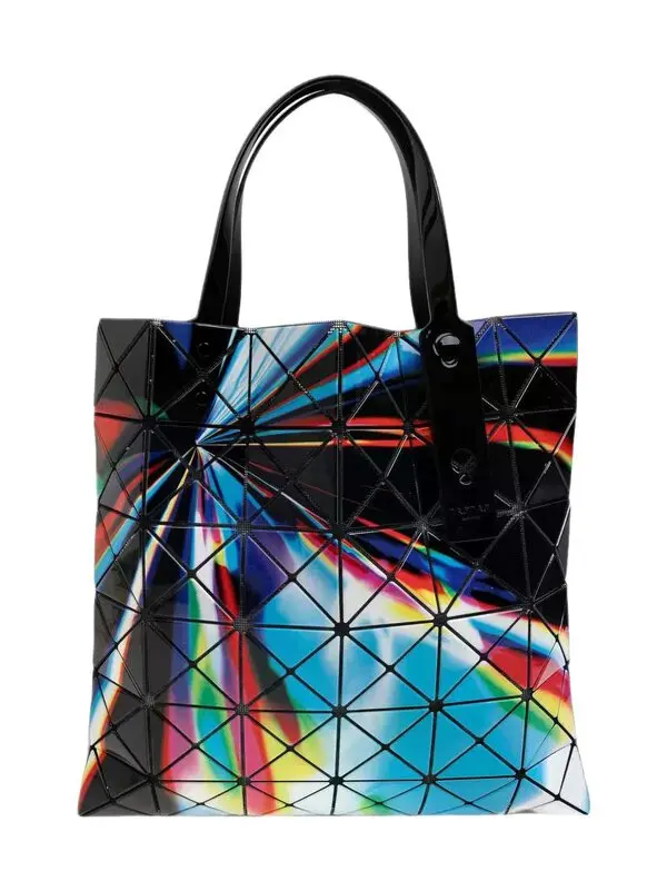 Issey Miyake Warp Geometric-panelled Tote Bag - Blue