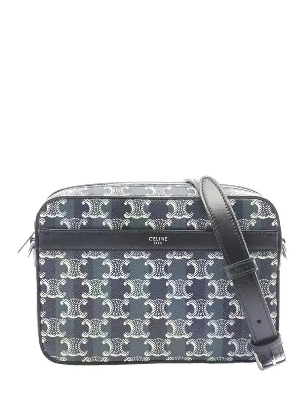 Celine Triomphe Coated Canvas Camera Cross Body Bag - Green