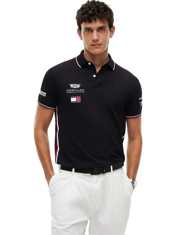 Tommy Hilfiger Tommy X Cadillac F1 Team Replica Polo - Black
