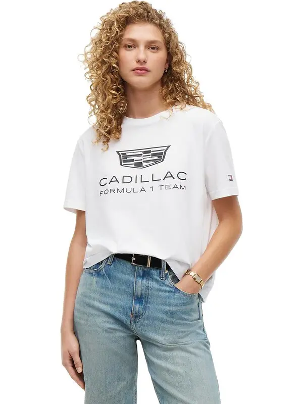 Tommy Hilfiger Cadillac F1 Team Shield T-shirt - White
