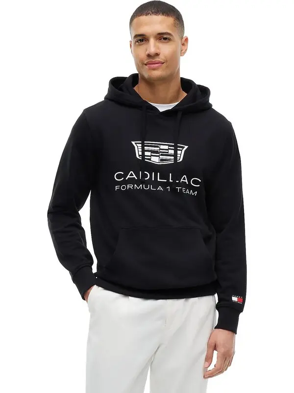 Tommy Hilfiger Cadillac F1 Team Logo Hoodie - Black