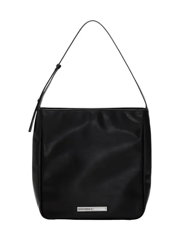 Marhen.j Vegan Leather Square Shoulder Bag - Black