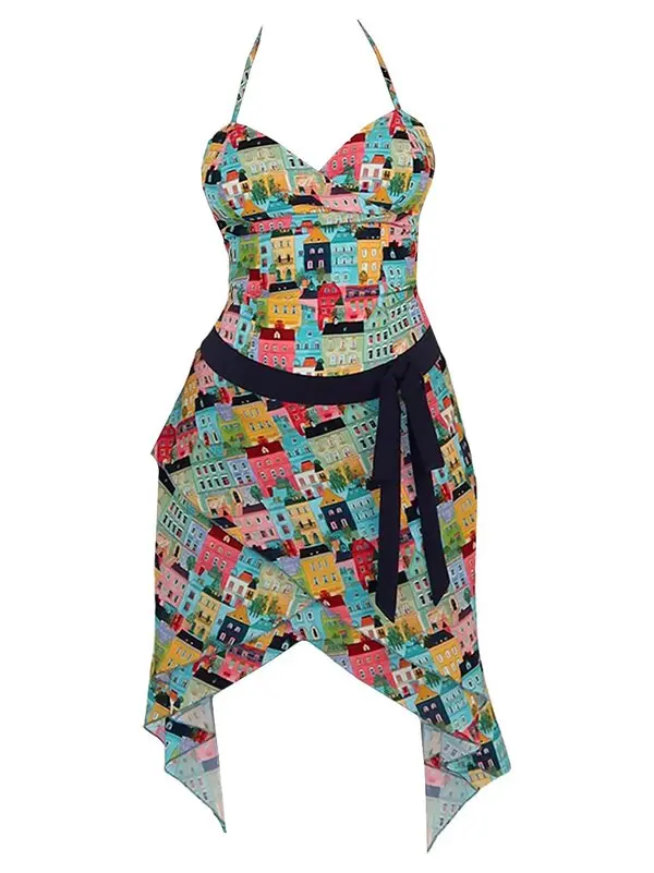 28NATELIER The Little Town Dress - Blue