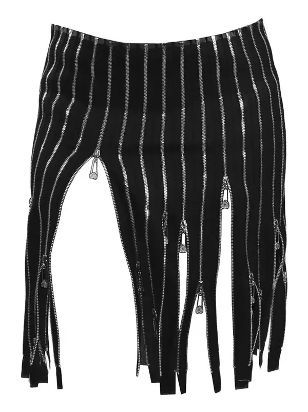 28NATELIER The Zipper Skirt - Black