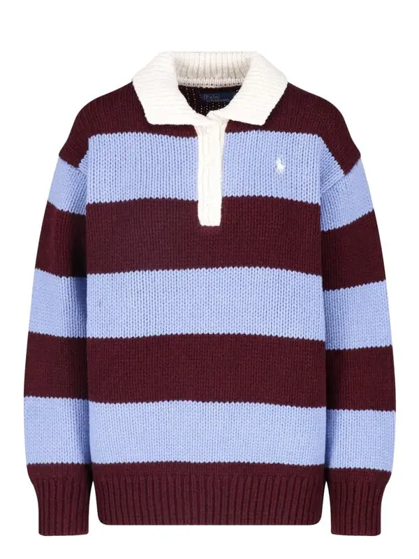 Polo Ralph Lauren Striped Wool Sweater - Blue
