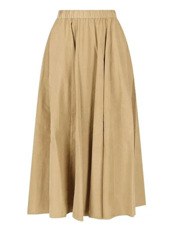 Marni Aspesi Midi Cotton Skirt - Beige