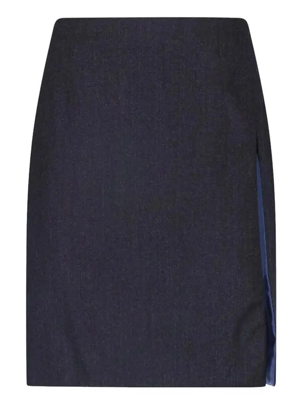 Gucci Wool Mini Skirt - Gray