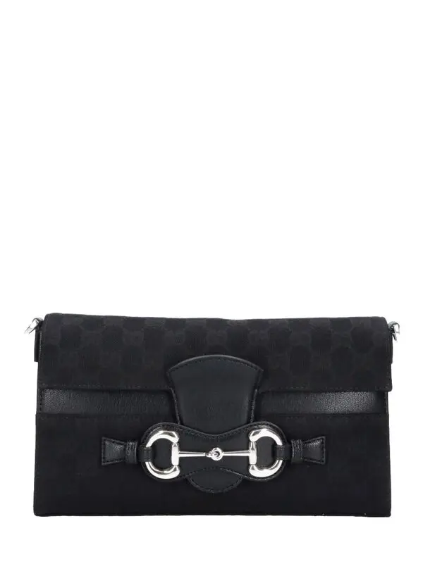 Gucci Horsebit Ristretto Shoulder Bag - Black