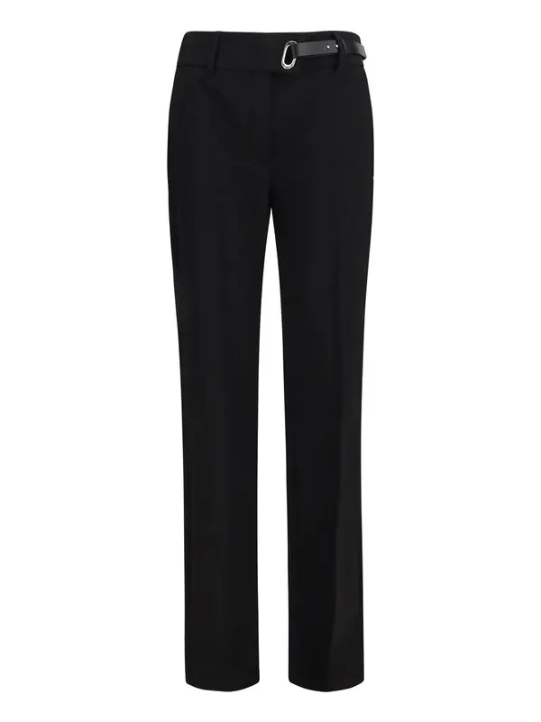 Max Mara Rum Cigarette Pants With Belt - Black