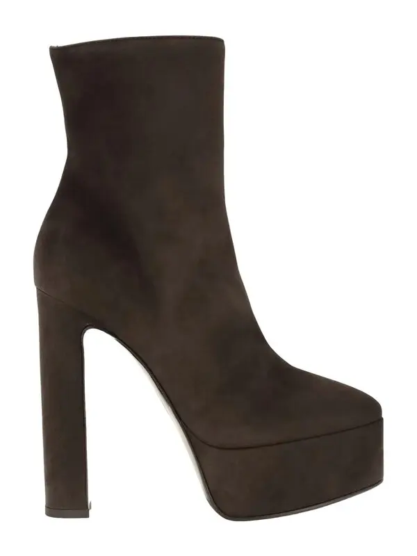 LE SILLA Nora Platform Ankle Boots - Brown