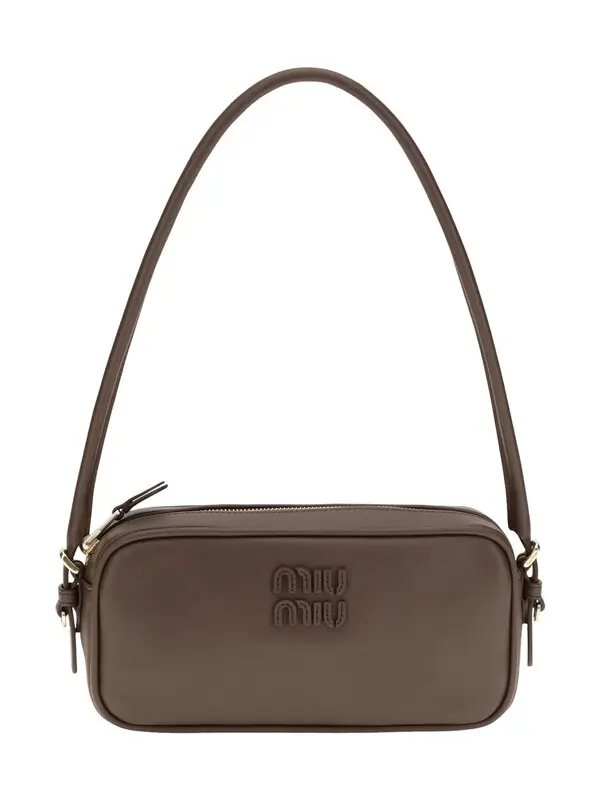 Miu Miu Leather Shoulder Bag - Brown