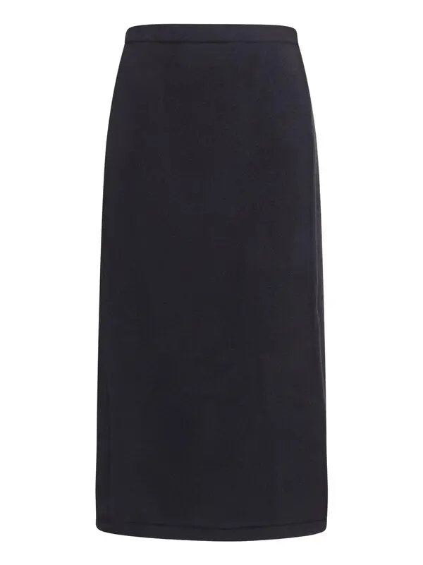 RIER Fleece Wool Skirt - Black