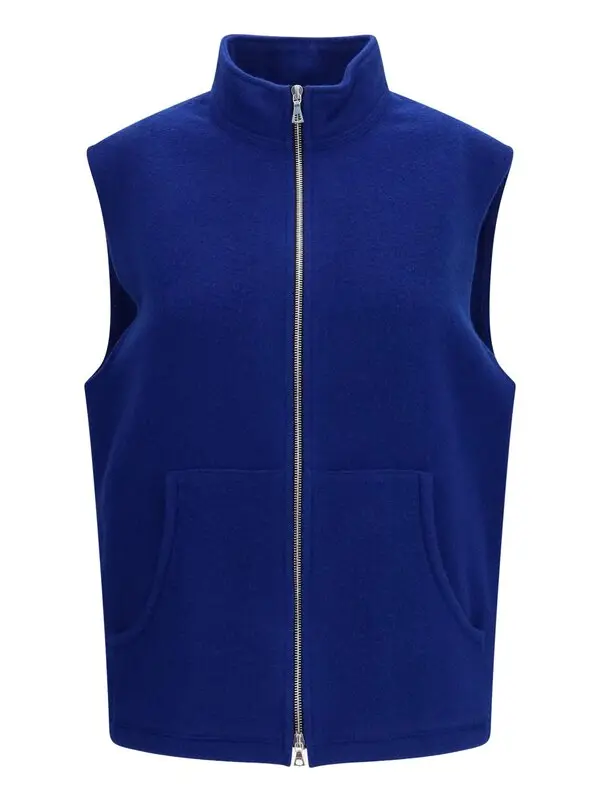 RIER Virgin Wool Vest - Blue