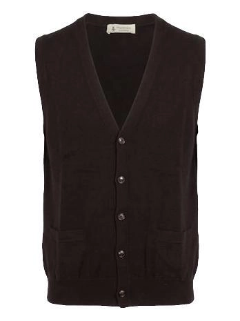 PIACENZA CASHMERE 1733 Cashmere Vest - Brown