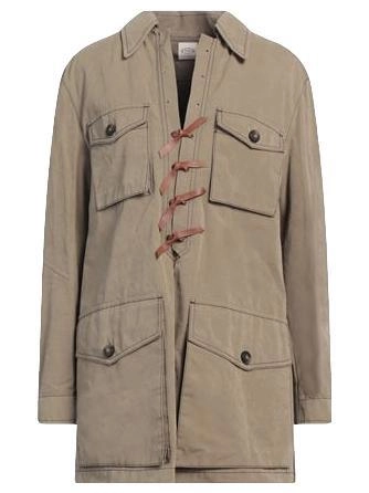 TOD'S Mini Dress In Khaki Cotton Blend - Beige