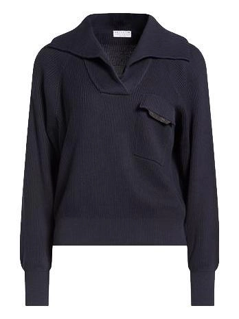 Brunello Cucinelli Cotton Sweater - Navy