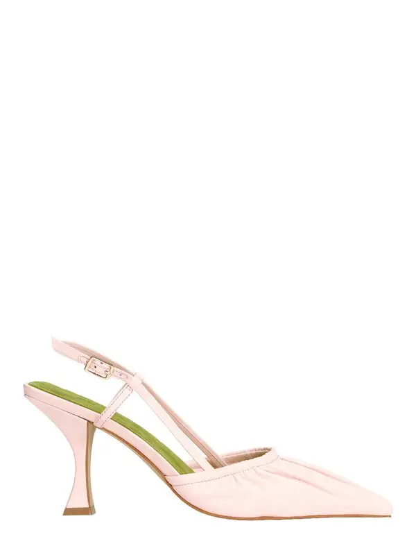 Acler Leeroy Sculptural Heel Slingbacks - Soft Flamingo