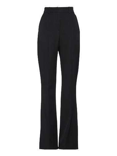 Balmain Virgin Wool Flared Pants - Black