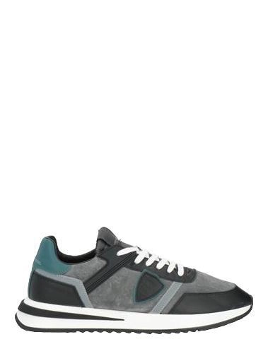 Philippe Model Leather And Suede Sneakers - Grey