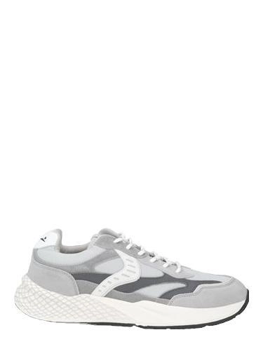 VOILE BLANCHE Leather And Textile Sneakers - Light Grey