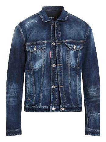 Dsquared2 Cotton And Elastane Denim Trucker Jacket - Blue