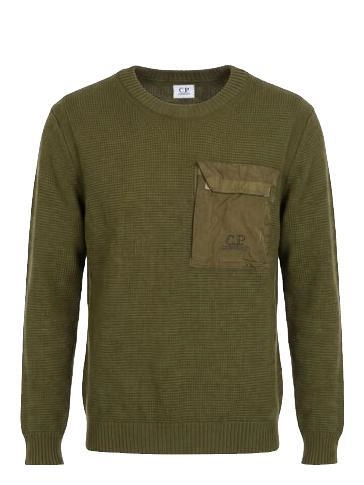 C.P. COMPANY Wool And Polyamide Crewneck Sweater - Green