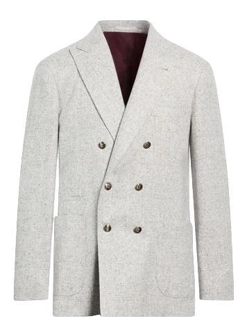 Brunello Cucinelli Blazer Light Size Silk, Wool, Cashmere - Grey