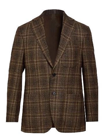 Caruso Blazer Size Wool, Linen, Cashmere - Brown