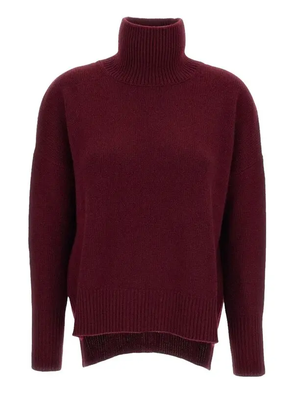 LISA YANG Heidi Cashmere Turtleneck Sweater - Red