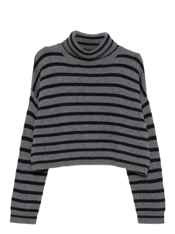 LISA YANG Zerlina Cashmere Turtle-neck Sweater - Grey