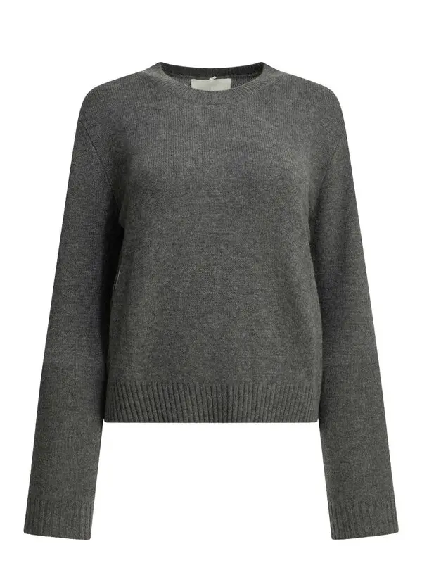 LISA YANG Mable Cashmere Crewneck Sweater - Grey
