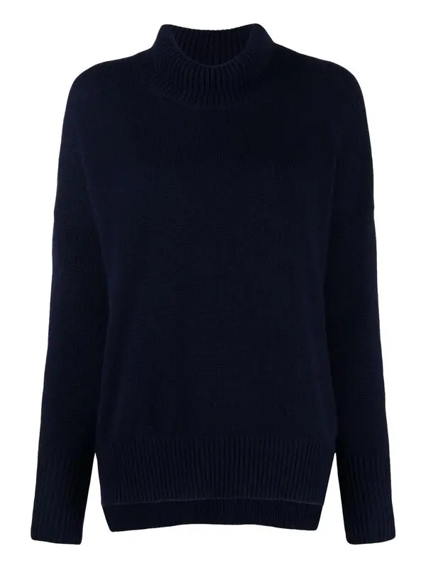 LISA YANG Heidi Cashmere Turtle-neck Sweater - Blue