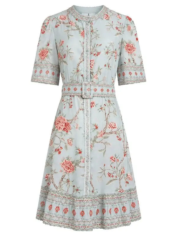RAISHMA Everly Floral Dress - Blue