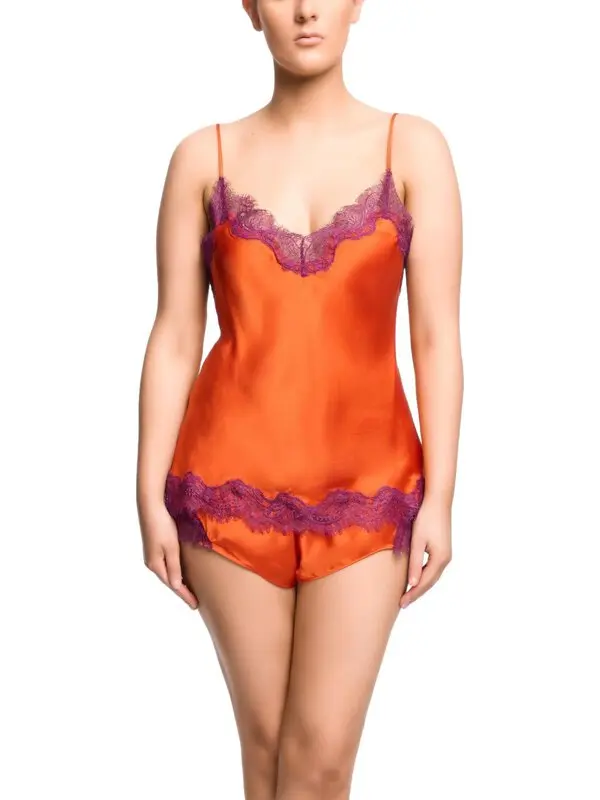 SAINTED SISTERS Scarlett Silk Camisole - Orange