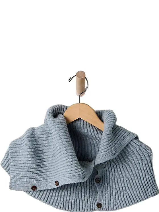 Free People Sunday Button Snood - Slate